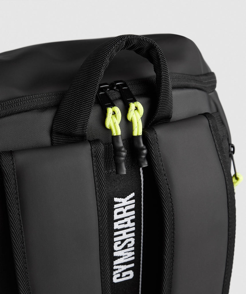 Gymshark Sleek Backpack - Black/Reactive Green | Gymshark